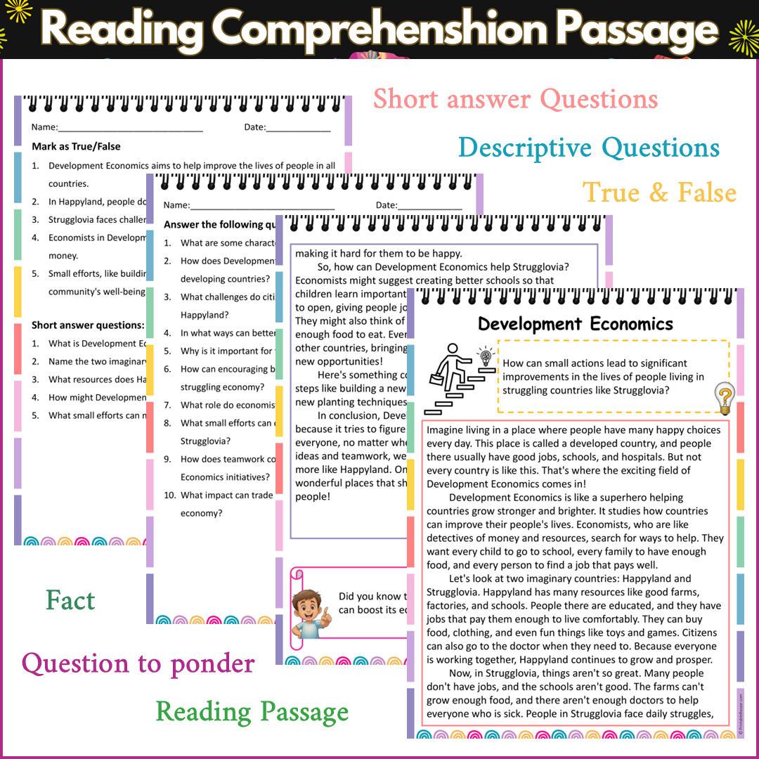 Development Economics | Reading Comprehension Passage and Questions ...