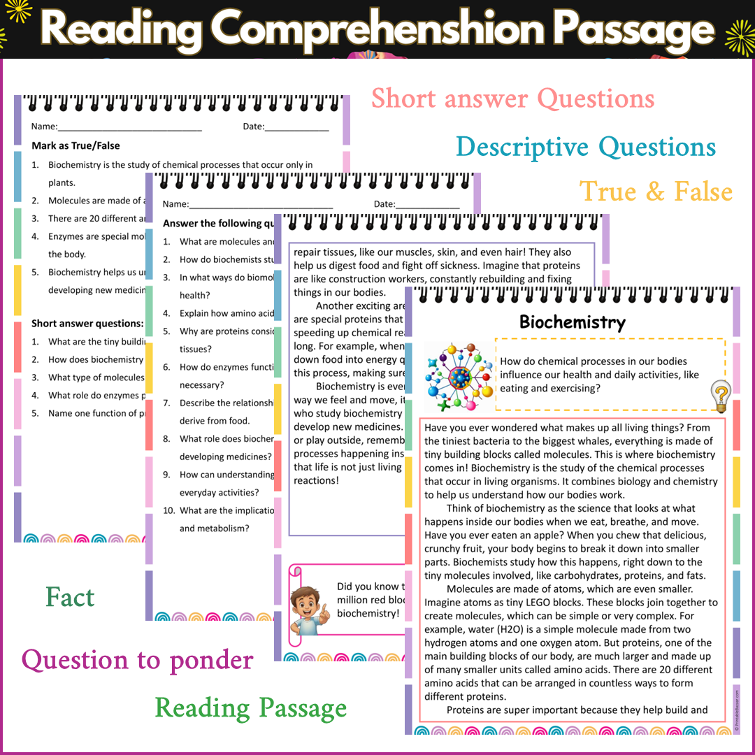 Biochemistry | Reading Comprehension Passage and Questions ...