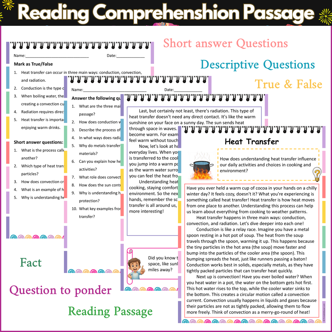Heat Transfer | Reading Comprehension Passage and Questions ...