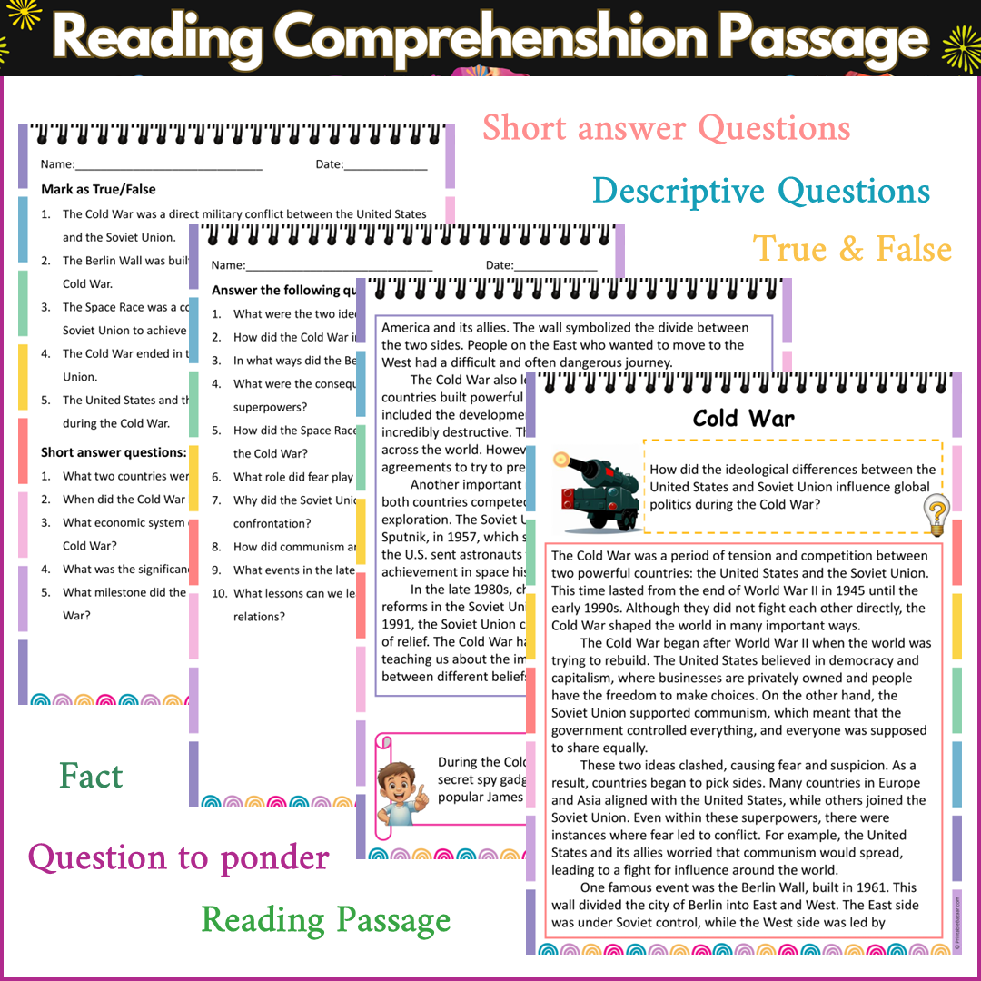 Cold War | Reading Comprehension Passage and Questions – PrintableBazaar