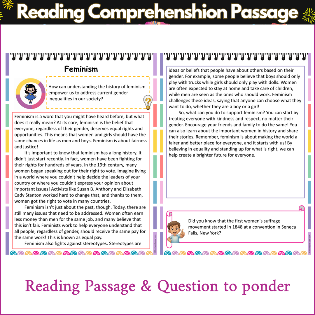 Feminism | Reading Comprehension Passage and Questions – PrintableBazaar