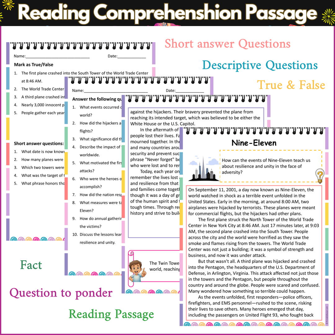 Nine-Eleven | Reading Comprehension Passage and Questions – PrintableBazaar