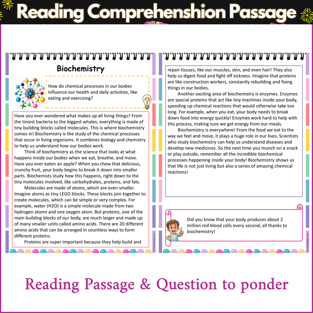Biochemistry | Reading Comprehension Passage and Questions ...