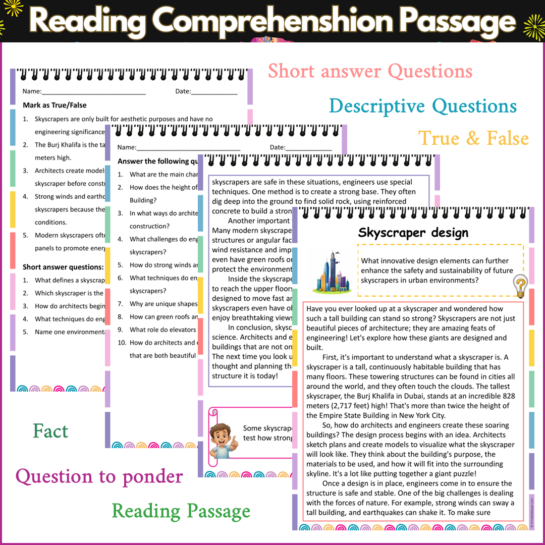 Skyscraper design | Reading Comprehension Passage and Questions ...
