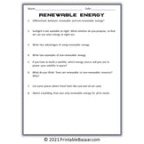 Renewable Energy Reading Comprehension Passage and Questions ...