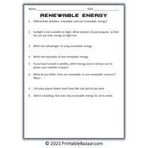 Renewable Energy Reading Comprehension Passage and Questions ...